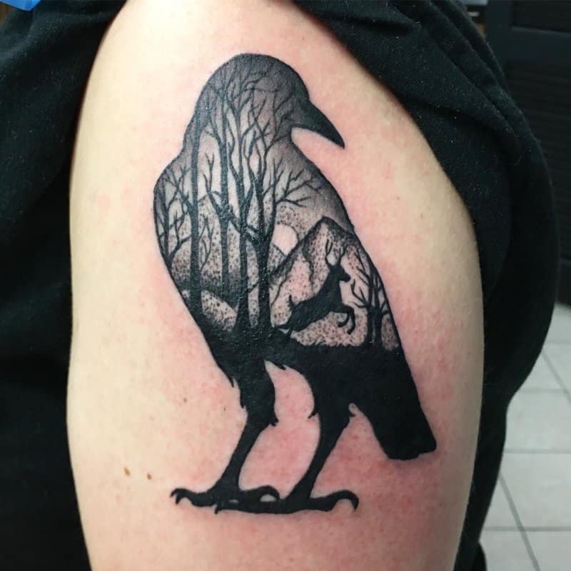 Tatuajes De Cuervos: Tedencias Modernas Y Nuevas Para Los Amantes De ...